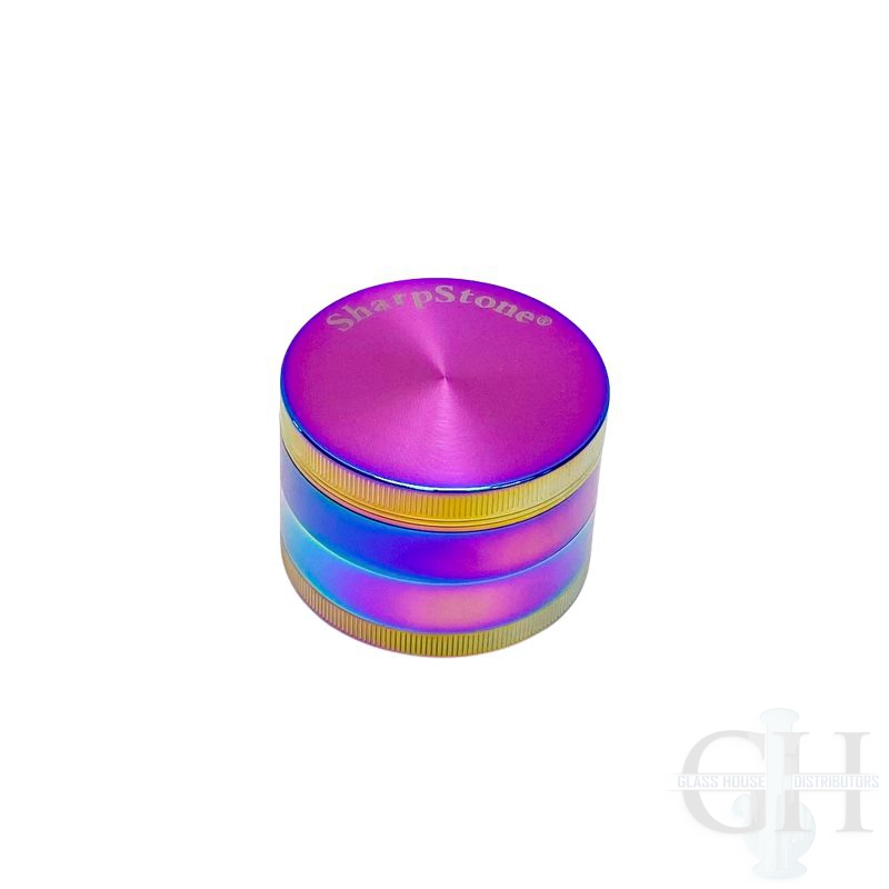 63mm Grinders Sharpstone 10CT – HX863XC Rainbow – Glass House Distro.