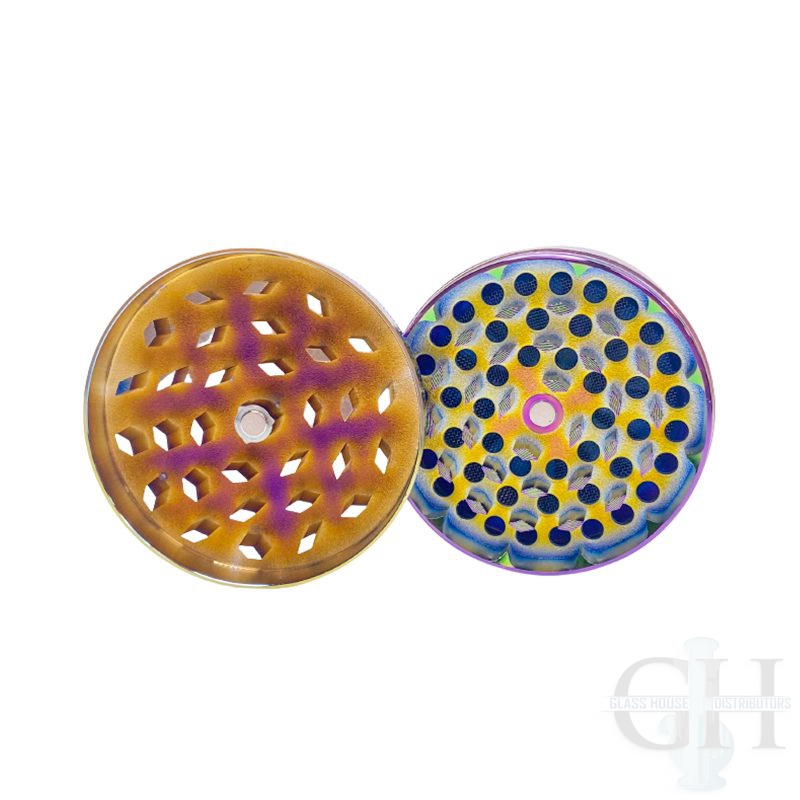 63mm Grinders Sharpstone 10CT - HX863XC Rainbow - Glass House Distro.