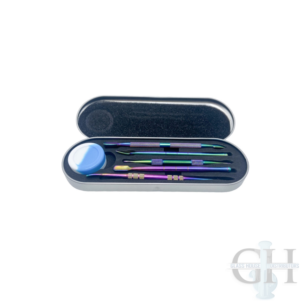 Metal Dabber Set Rainbow - MDS02 - Glass House Distro.