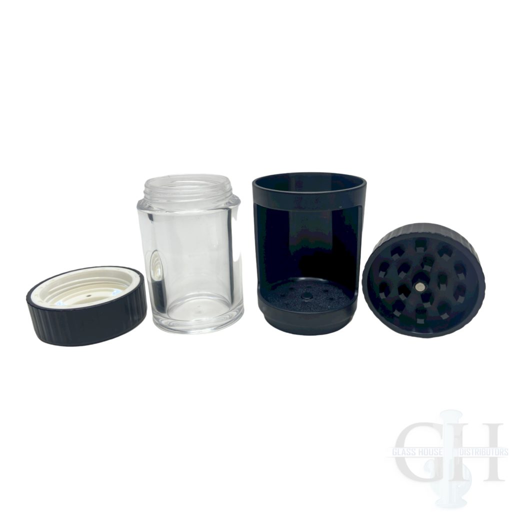 Rechargeable Magnifying Stash Jar with Grinder- MAGJAR1 – Glass House ...