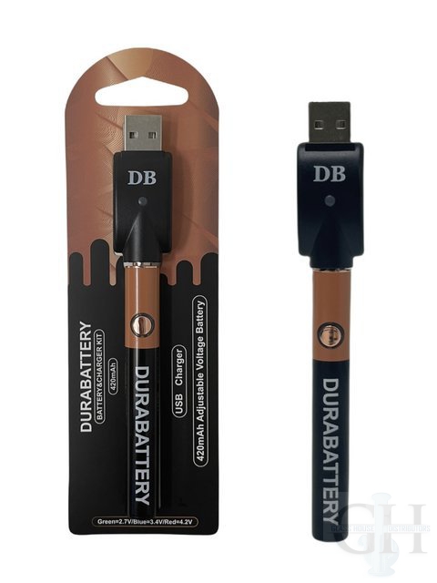 Dura Battery 420mAh 12CT (510 Pen) – DUR01 - Glass House Distro.