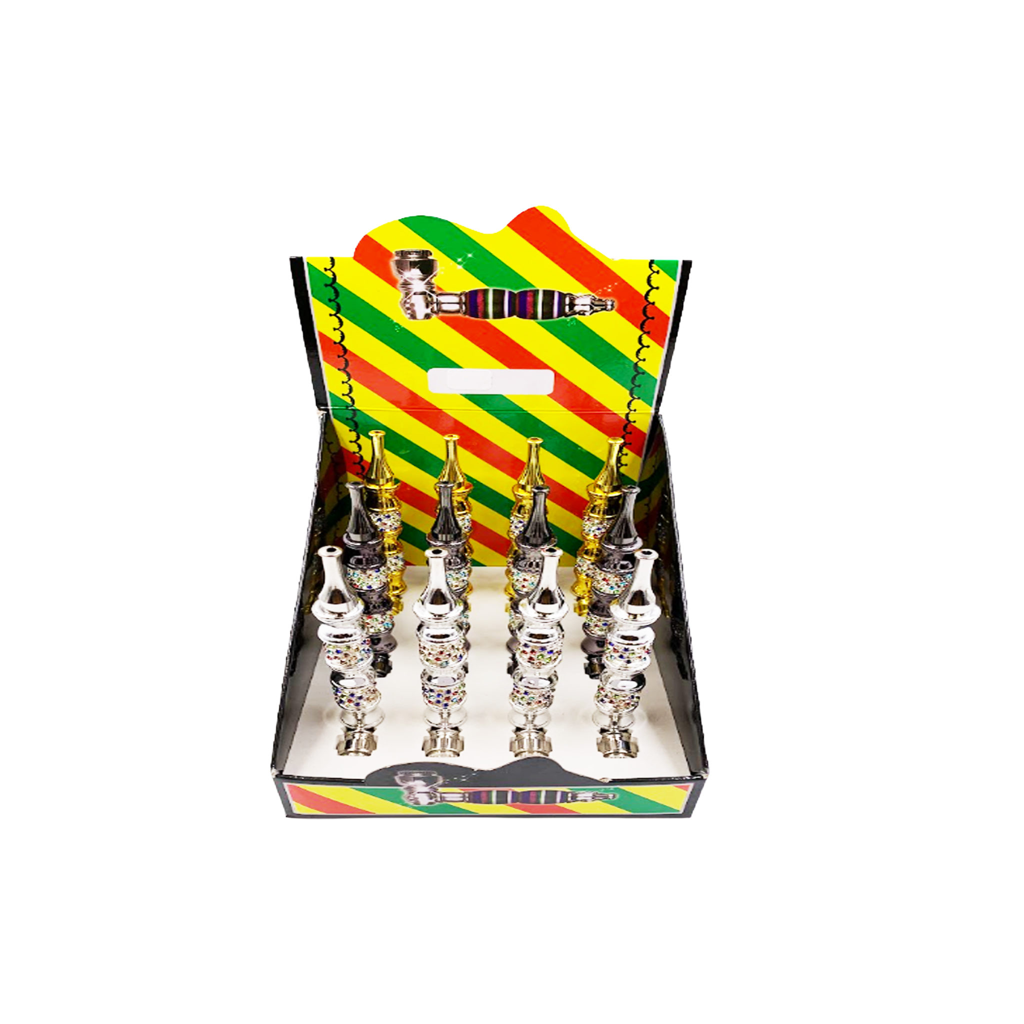 Fancy Metal Pipe Display- 12CT – Glass House Distro.